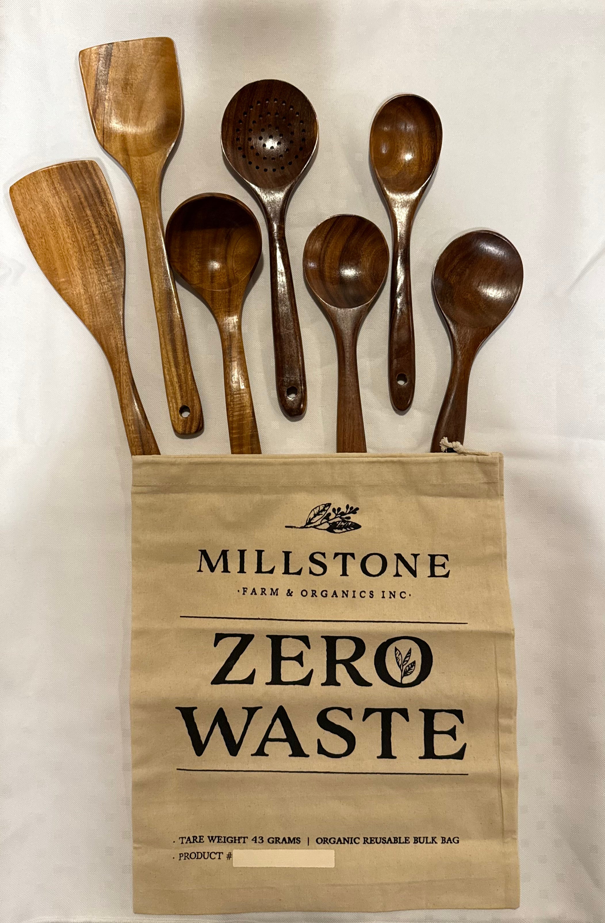 Solid Teak Wood Cooking Utensil Set – Millstone Farm & Organics Inc.